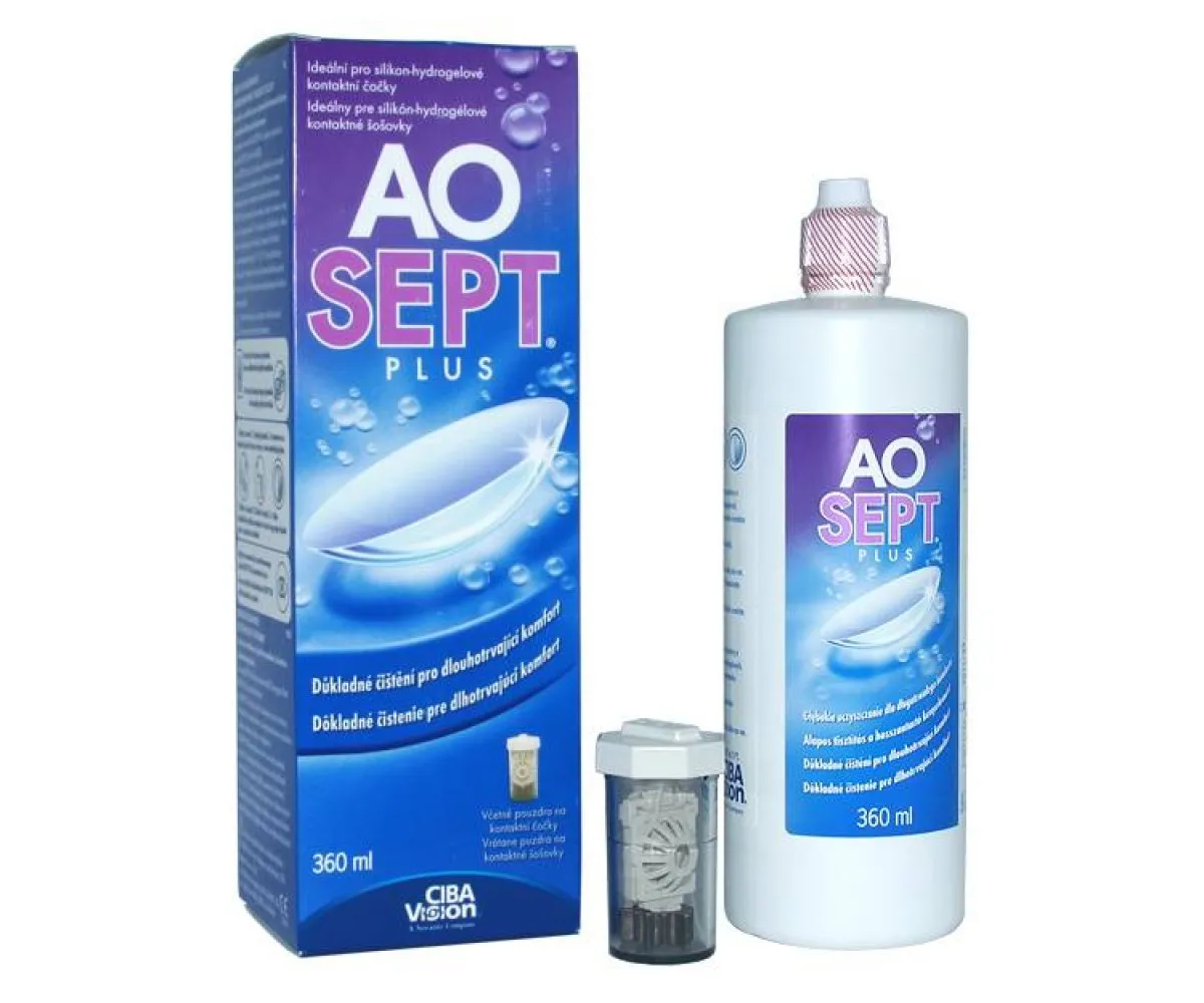 Alcon Aosept Plus Υγρό Φακών Επαφής 360ml. Για όλους τους τύπους ...